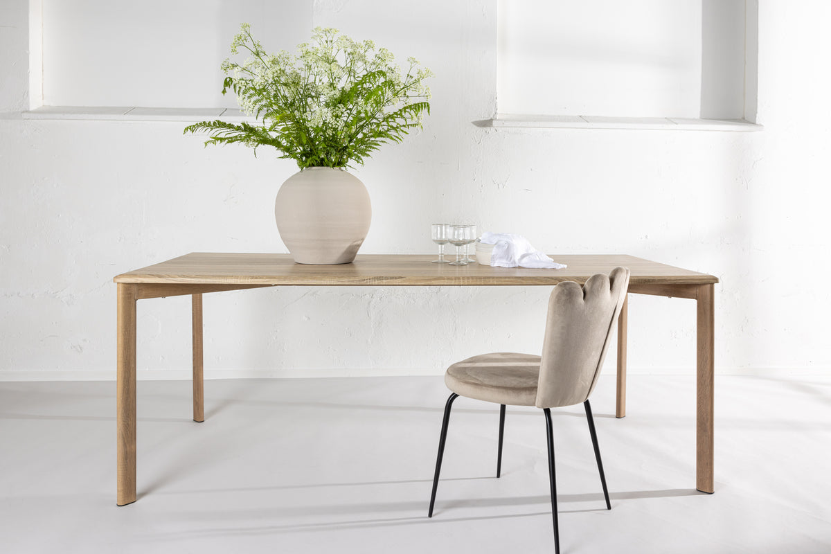 Litalla Eetkamertafel - 200 x 90 cm - Eiken | Rebellenclub