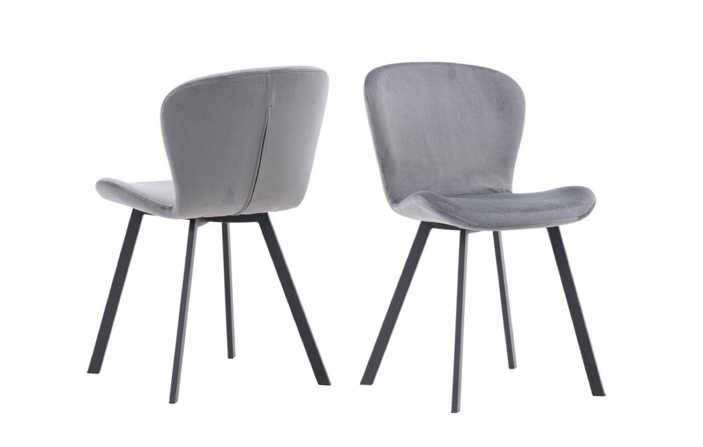 Nesna Eetkamerstoel - Set van 2 - Grijs | Rebellenclub