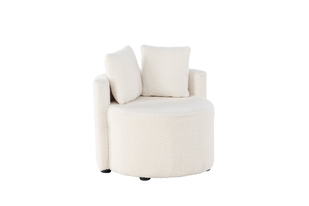 Voss Kinderfauteuil - Wit Teddy