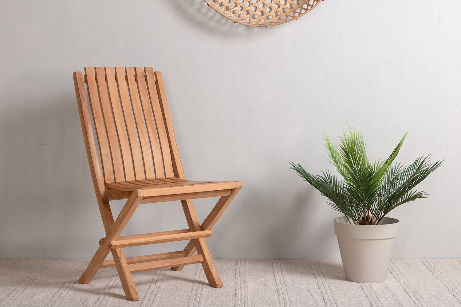 Olea Inklapbare Tuinstoel - Naturel Hout | Rebellenclub